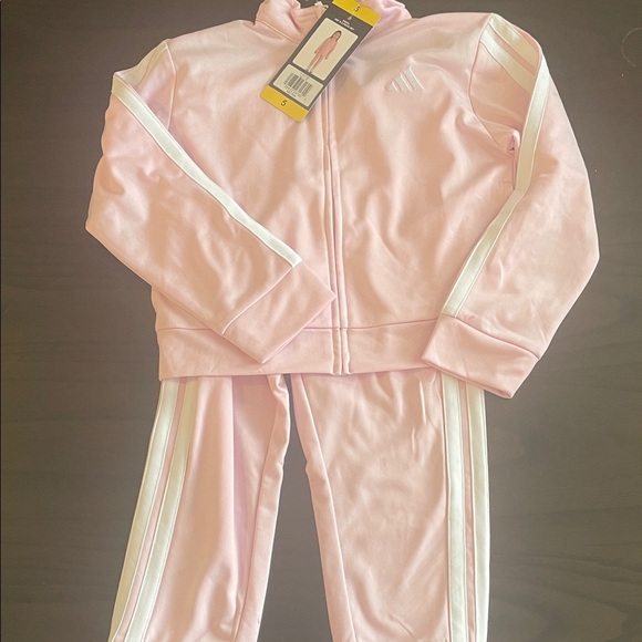 adidas | Matching Sets | Adidas Light Pink Tracksuit With White Accents ...